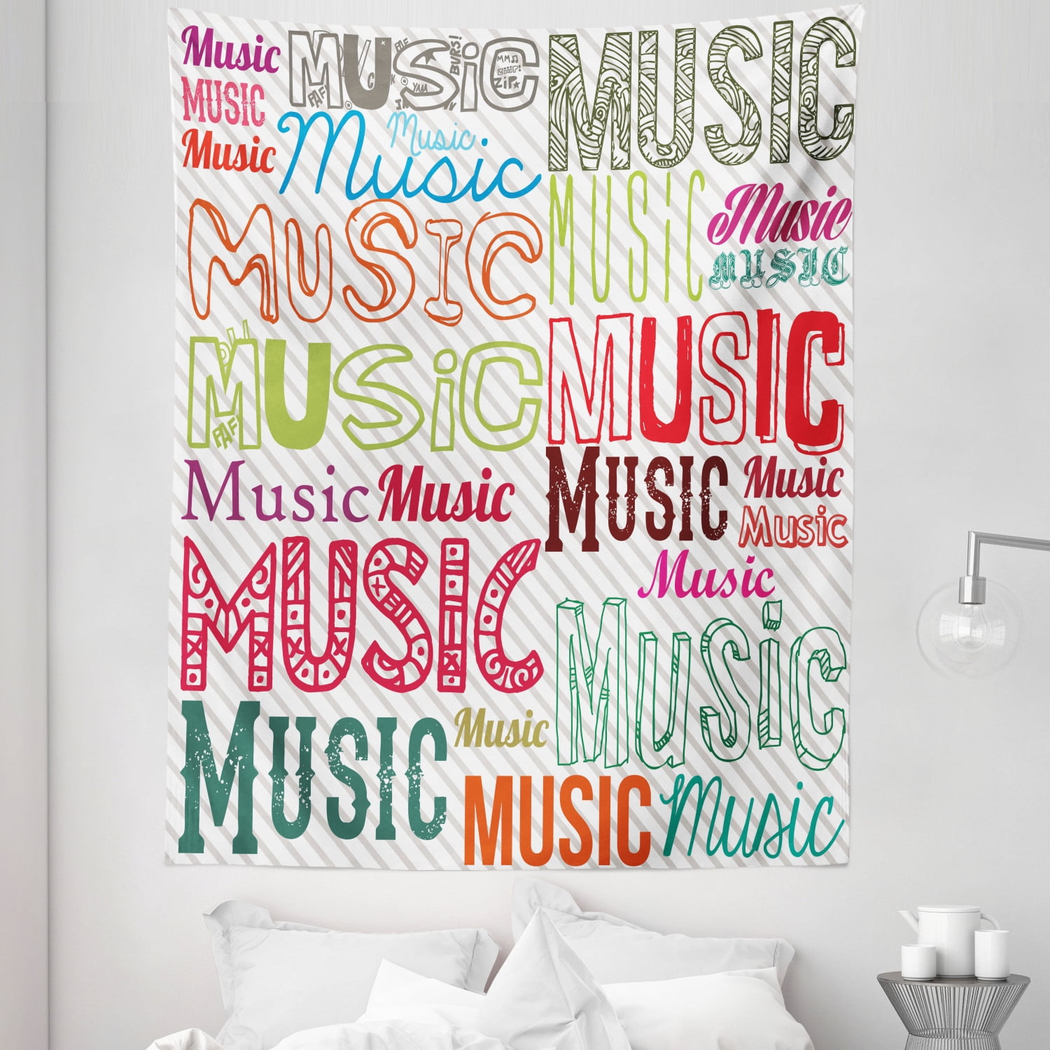 Music Tapestry, Music Typography in Various Styles Rhythm Acoustic ...