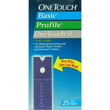 One Touch Basic Profile Test Strip 25's - Walmart.com