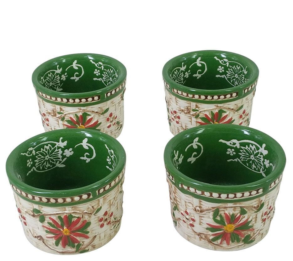 Temp-tations Old World Basketweave Set of 4 Ramekins - Walmart.com