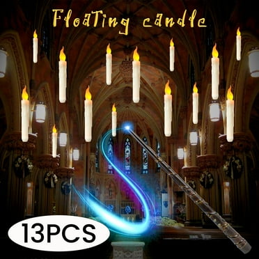 JVMU 20PCS Magic Floating Candles with Wand, Warm Light, Battery ...