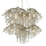 Golden Lighting Autumn Twilight 2-Tier 18-Light Chandelier in Black ...