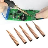 5Pcs Professional Bit Copper Iron Tips Sets Soldering Tip Replacement ...