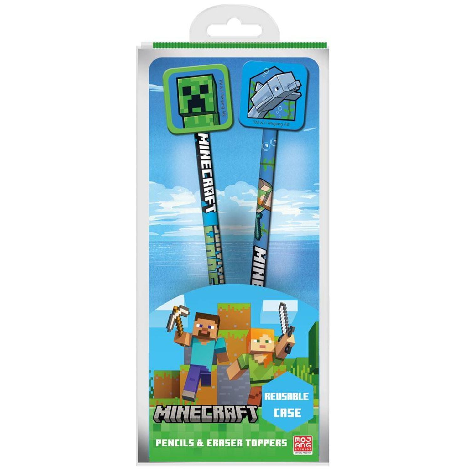 Click here for Minecraft Icon Pencils With Rubber Topper  #2 Hb L... prices