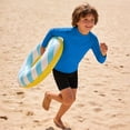 Boys Bathing Suit Boys Solid Long Sleeve Rash Guard and Swim Trunks Set ...