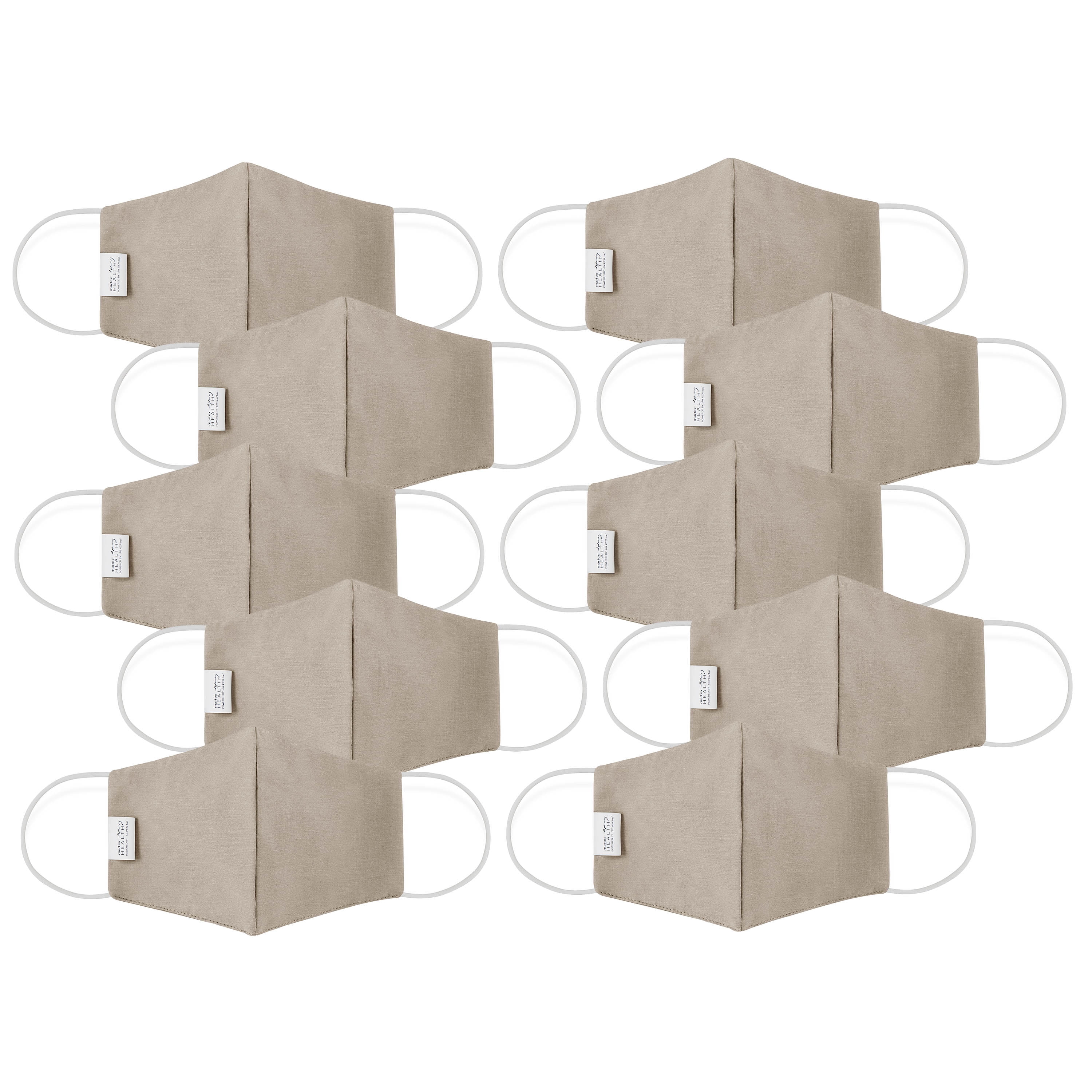 Large, L/XL, Oversize Reusable Face Mask, Khaki, 10 Pack - Walmart.com