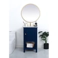 Elegant Decor Metropolis 19" Metal and MDF Single Bathroom Vanity in ...