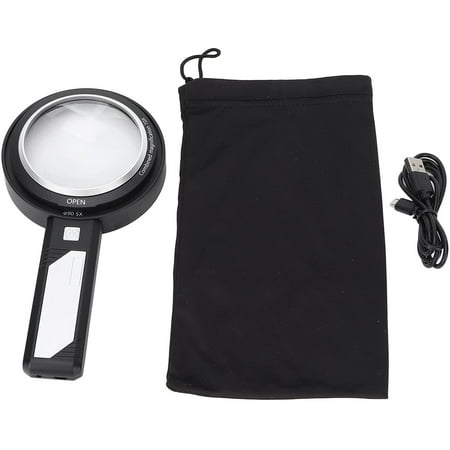 Magnifying Glass, Handheld Magnifying Glass Reading Illuminated Lighted ...