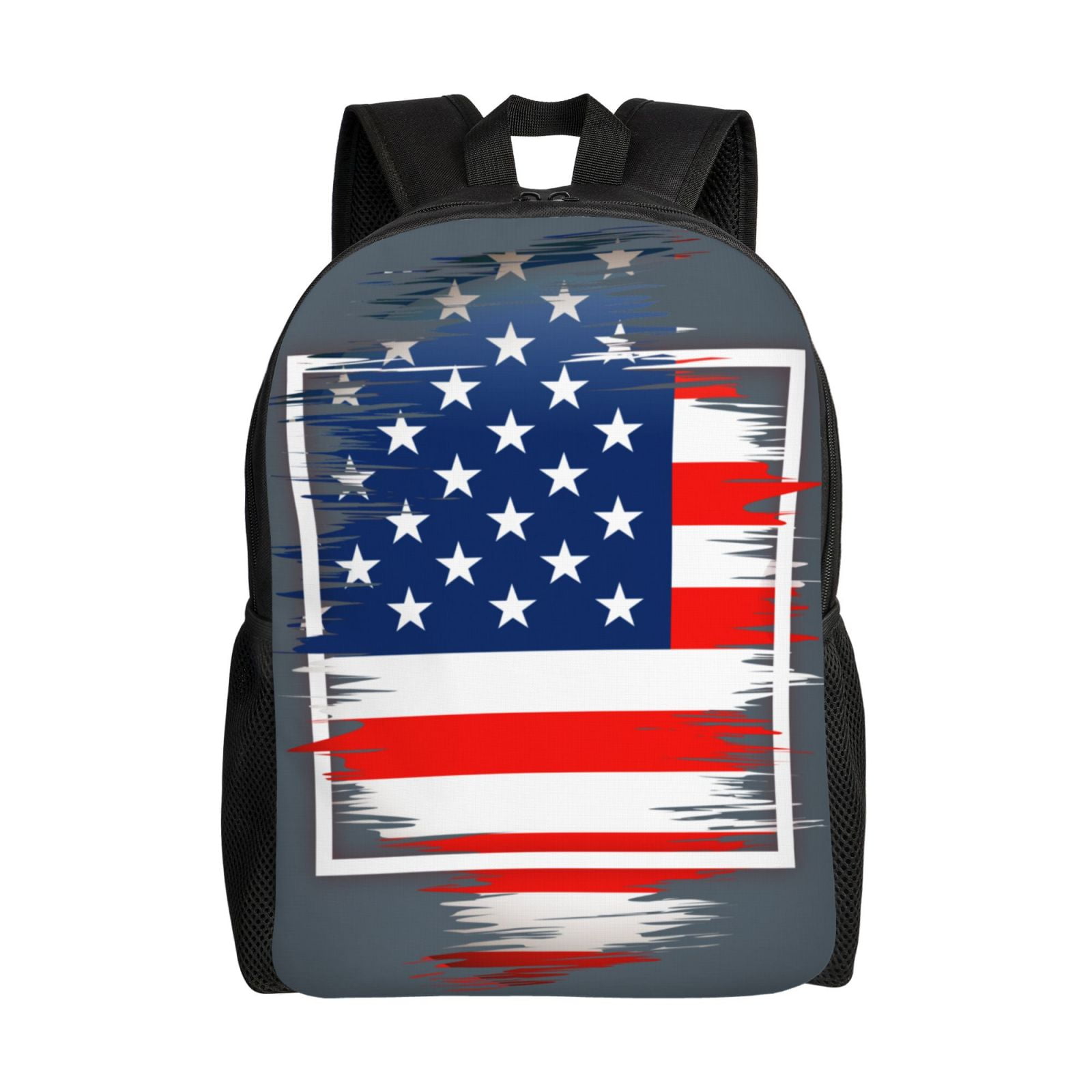 ZNDUO Travel Backpack, Usa Blue Stars Flag Pattern Backpack for School ...