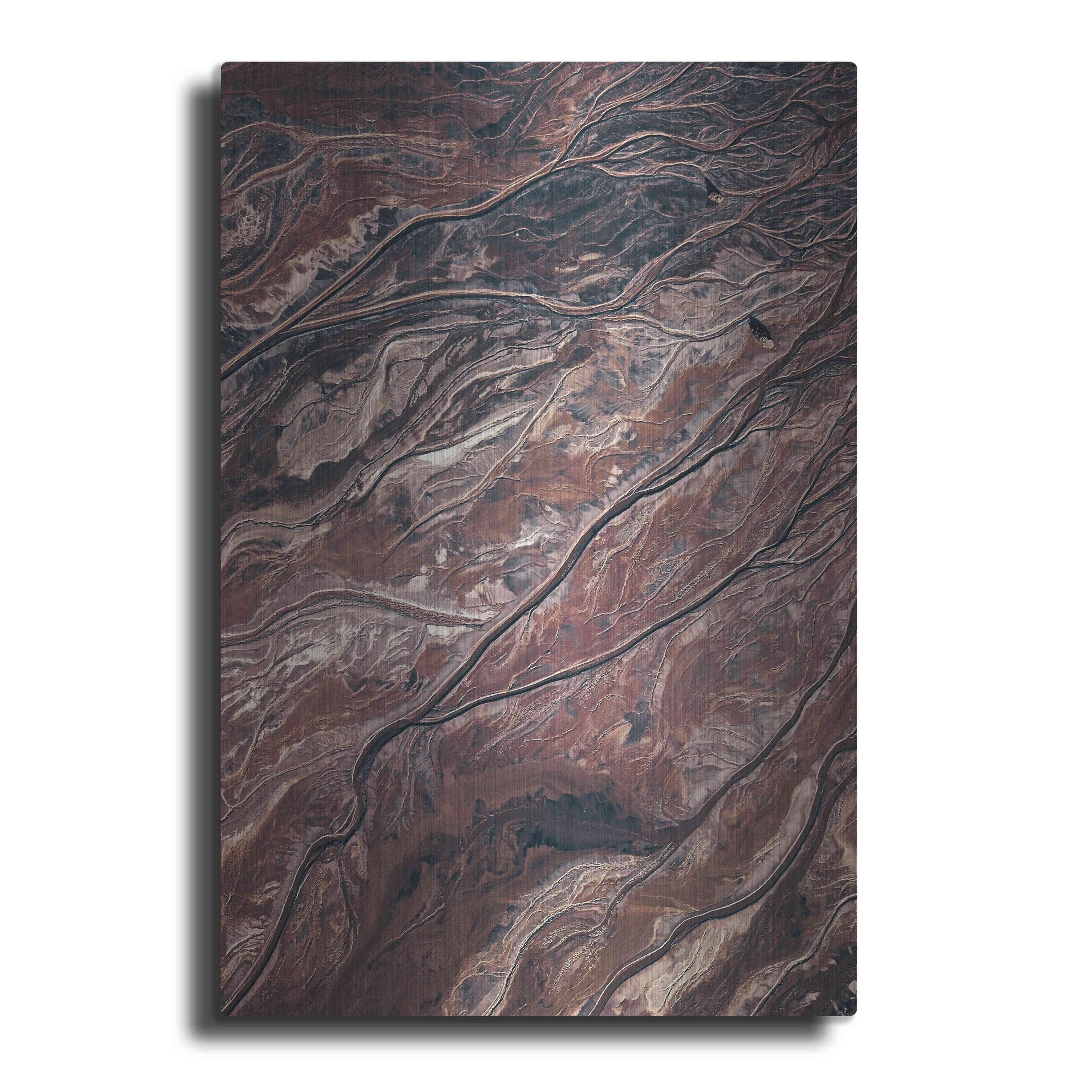 Luxe Metal Art 'From Above 1' by Design Fabrikken, Metal Wall Art, 12 ...