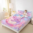 Castle Fairy Cartoon Pink Salamander Full Size Sheets,Kawaii Animal ...