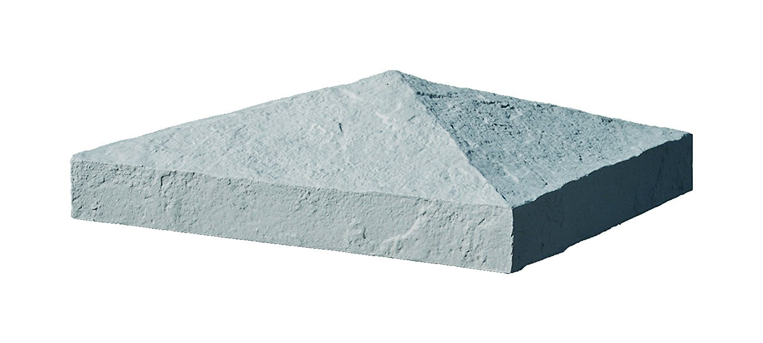 NextStone™ Faux Polyurethane Stone Post Cover Cap - Gray - Walmart.com