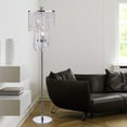 Chrome and Crystal Floor Lamp with a Polished Chrome Finish - Walmart.com