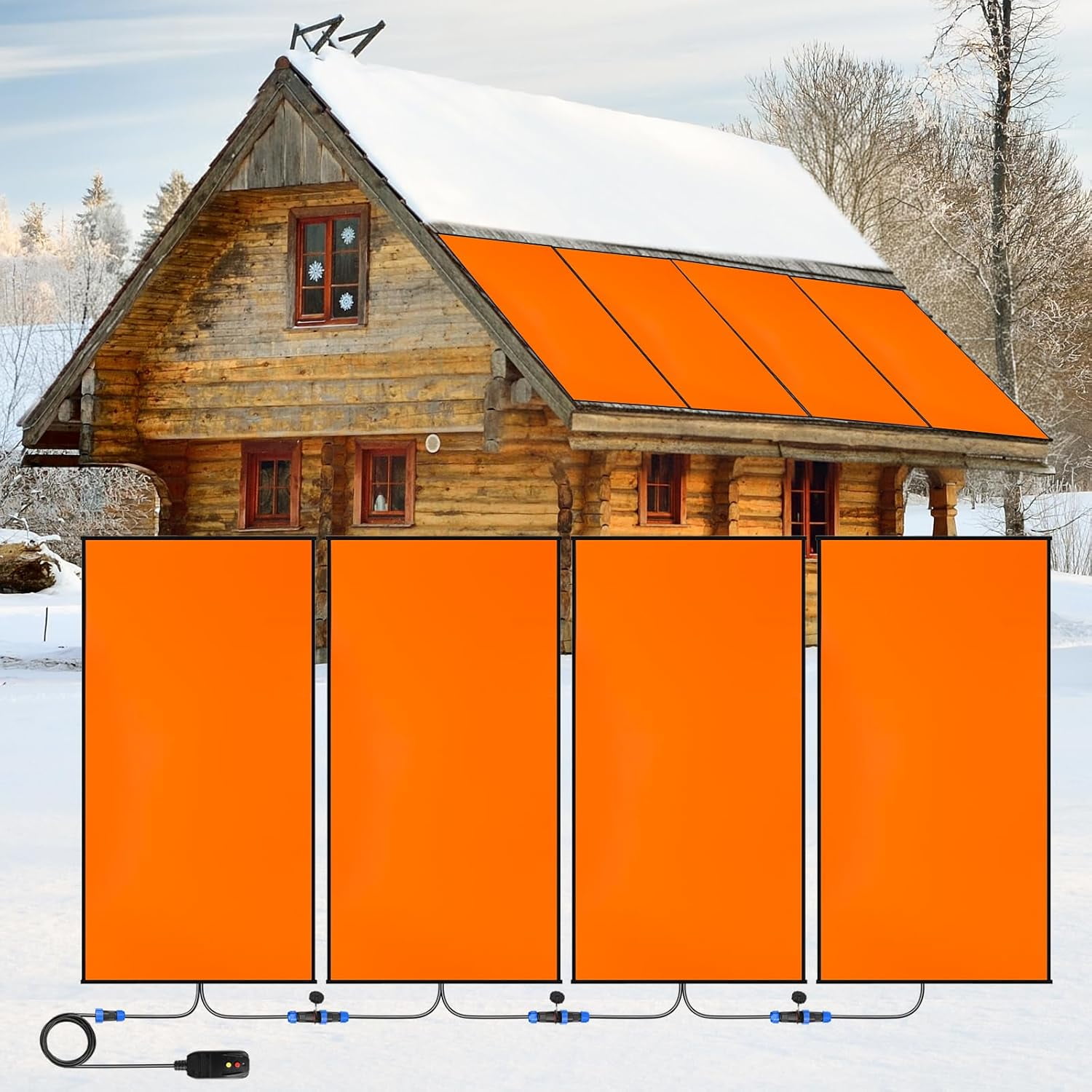 Click here for Slsy Pvc Heated Roof Snow Melting Mats 4-Pack For... prices