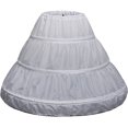 3 Hoops Petticoat Full Slips Flower Girls Crinoline Skirt Underskirt ...