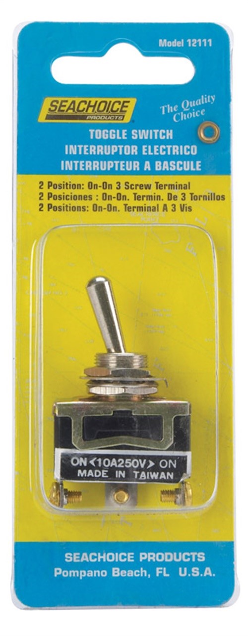 Seachoice 2-Position Toggle Switch with 3 Screw Terminals On/On ...