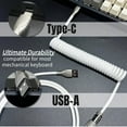FGTHBF-USB C Coiled Keyboard Cable - Gaming Keyboard Coil Cord,Custom ...