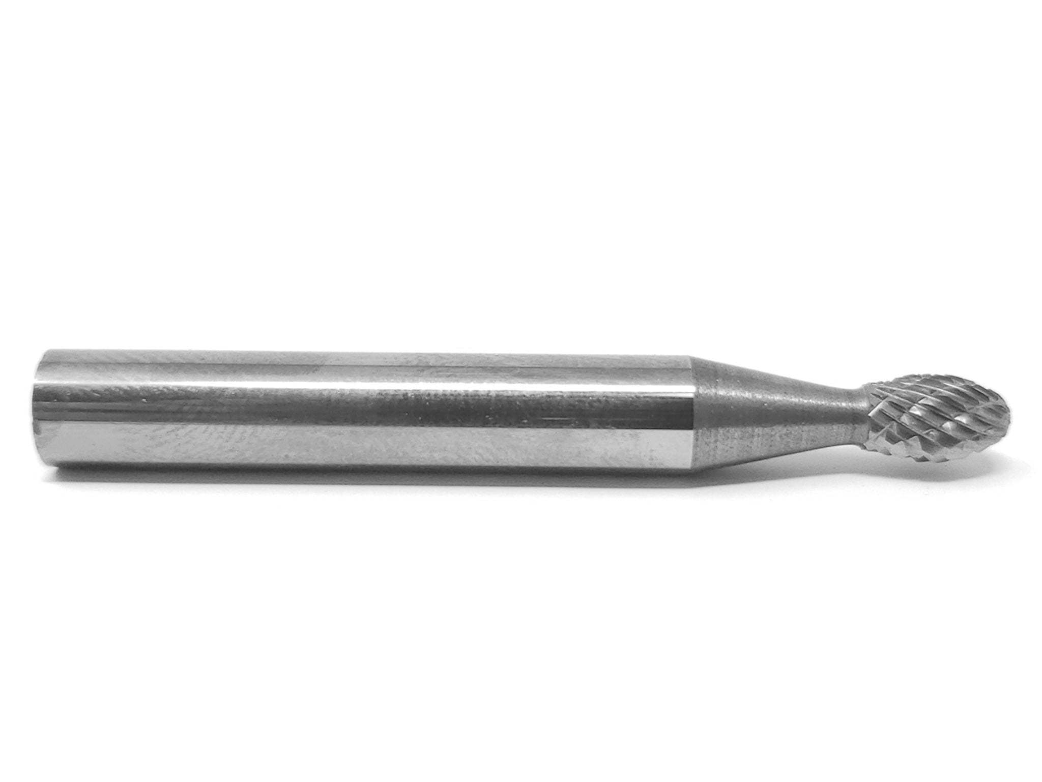 SE-11 Double Cut Oval Shape 3/16" x 5/16" Carbide Burr Bur Tool Die ...