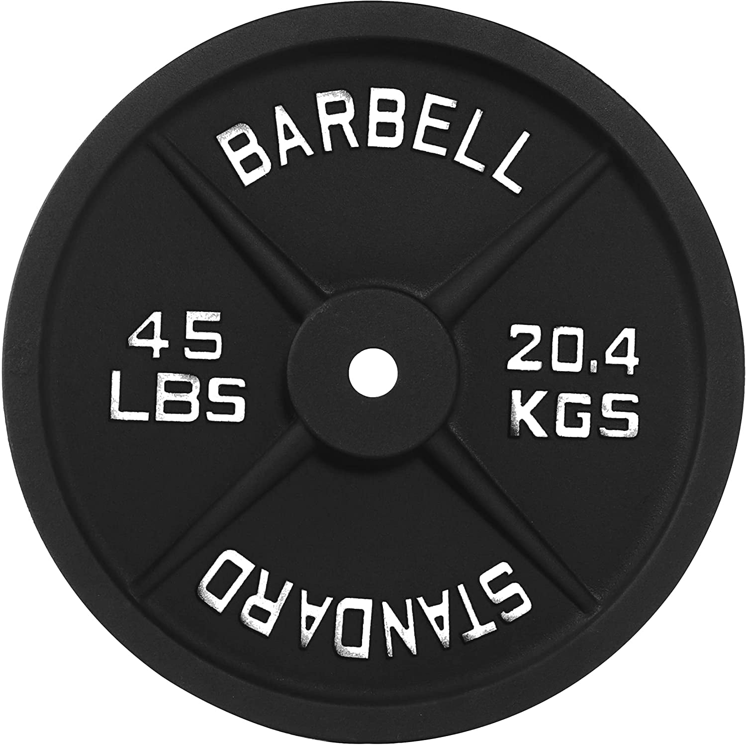 BalanceFrom Classic Cast Iron Weight Plates for Strength Training, 1 ...