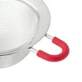 Mainstays 3" Mini Stainless Steel Fine Mesh Strainer Basket, Red ...