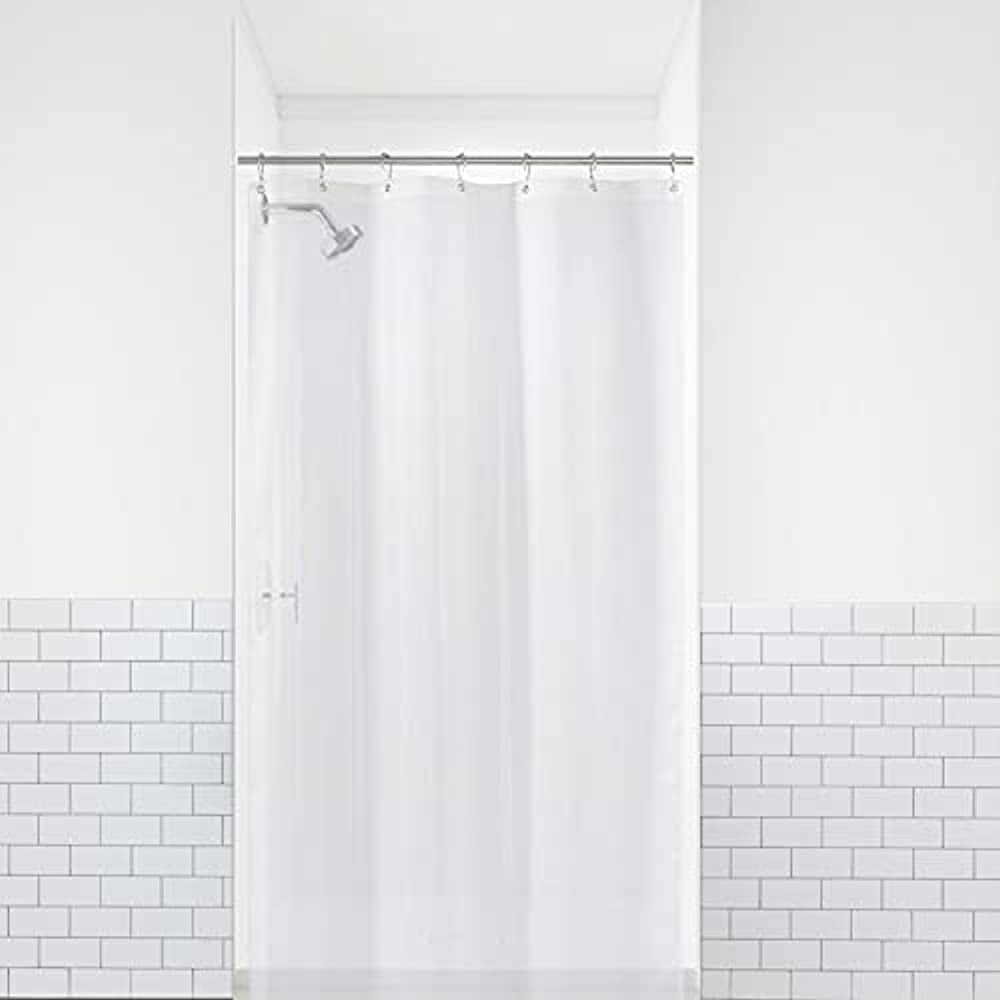 Liba Peva 8 Gauge Bathroom Shower Stall Curtain Liner 72 W X 84 H 8g
