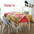 MYPOP Cute Watercolor Floral Pattern Cotton Linen Tablecloth 60x84 ...