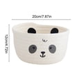 Cow Nursery Basket Small Woven Rope Storage Bin with Handles for Baby ...