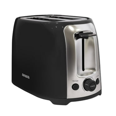 Mainstays 2 Slice Wide Slot Toaster with Crumb Tray, Black, TA1057 ...