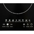 Miumaeov Portable Electric Countertop Burner, 750W Induction Cooktop ...