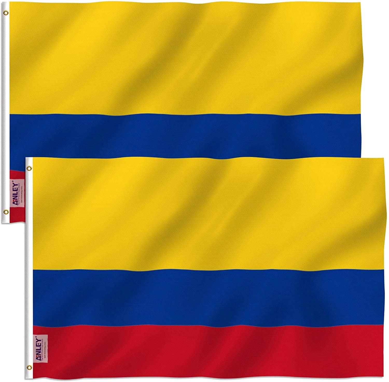 ANLEY 3x5 Foot Colombia Flag - Colombian National Flags Polyester (Pack ...