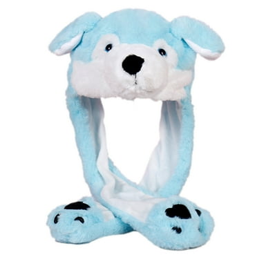 Eutuxia Cute Bunny Ears Hat Moving Pikachu Rabbit Soft Jumping Up Cap ...