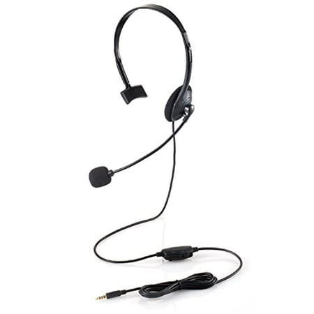 ELECOM Headset, mono speaker, left ear only, with microphone, 4-pole 3 ...