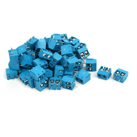 50 Pcs 2 Way 2P AC 300V 10A PCB Mount Screw Terminal Block Connector ...