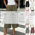 Bloomae Cargo Capri Pants for Women Hight Waisted Baggy Work Business ...
