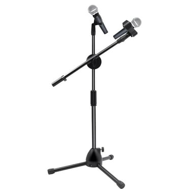 Studio Accessories: Microphone Boom Arm Stand, Dual Mic Clips ...