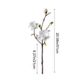 Artificial Magnolia Flowers, 20 Inch White Magnolia Flowers for Spring ...