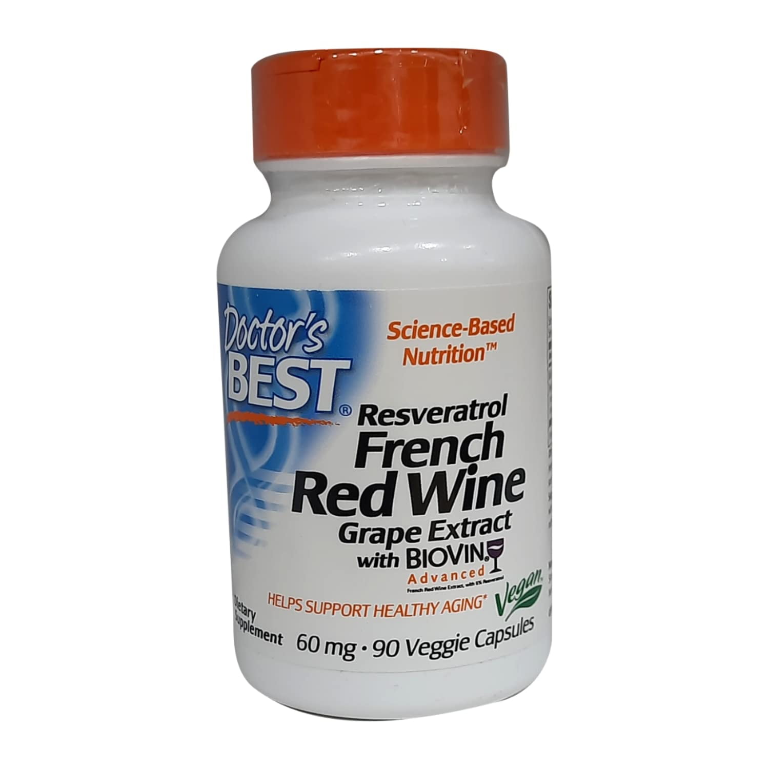 Extracto de uva de vino tinto francés Supplement Doctor's Best, 90 ...