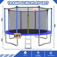 12FT Trampoline for Kids & Adults, ASTM & CPC Approved Outdoor ...