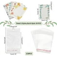 120pcs 6 Styles Hair Clip Display Cards 7 x 5cm Rectangle Kraft Paper ...
