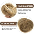 2Pcs Fake Bun Claw Chignons Hair Bun Hairpieces Straight Hair Buns ...