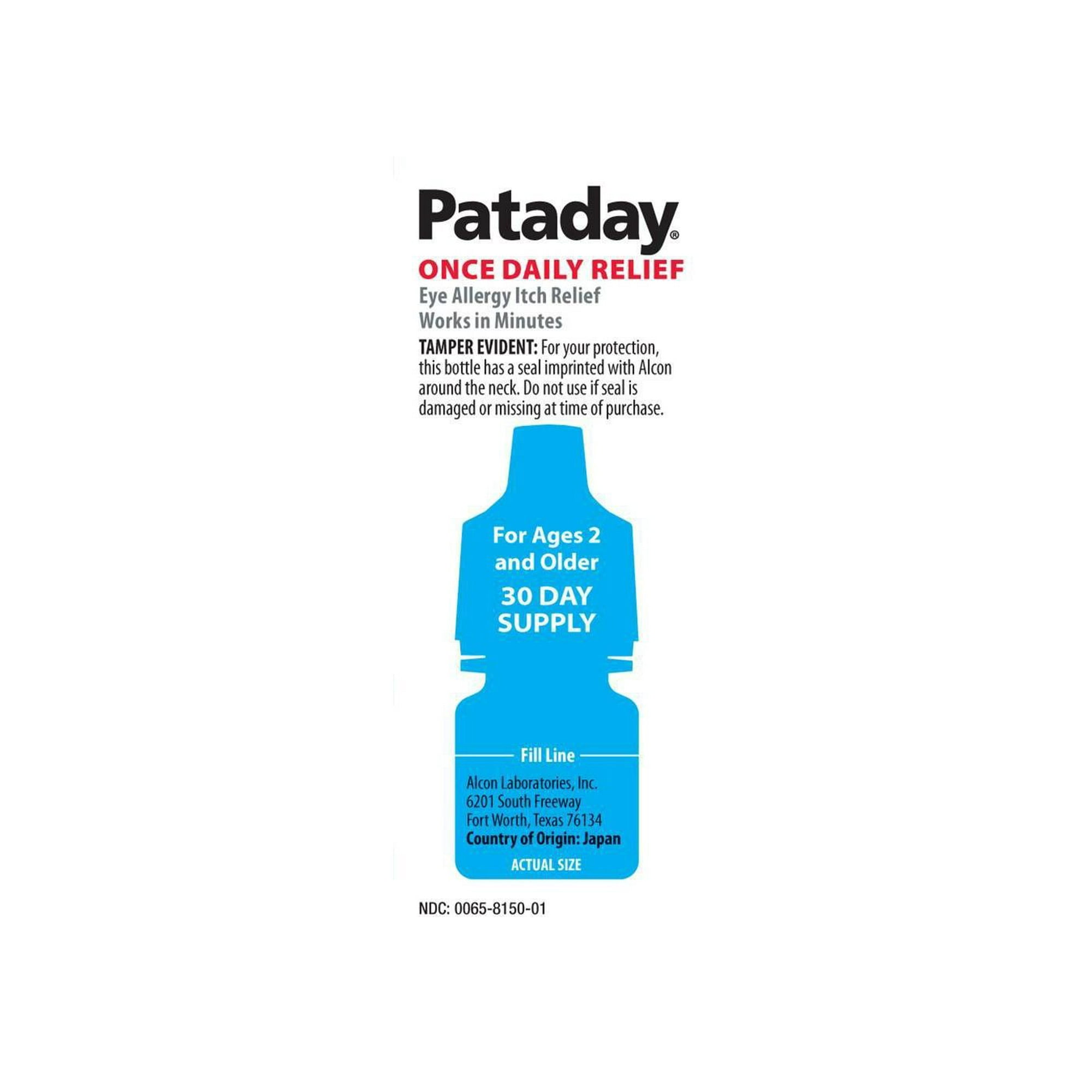 PATADAY Once Daily Relief Eye Drops Allergy Antihistamine, 53% OFF
