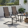 2-Pack Modern Patio Chairs – Heavy-Duty Metal Frame, Quick-Dry ...