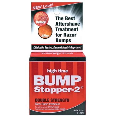 High Time Bump Stopper-2 Double Strength Razor Bump Treatment, 0.5 oz ...