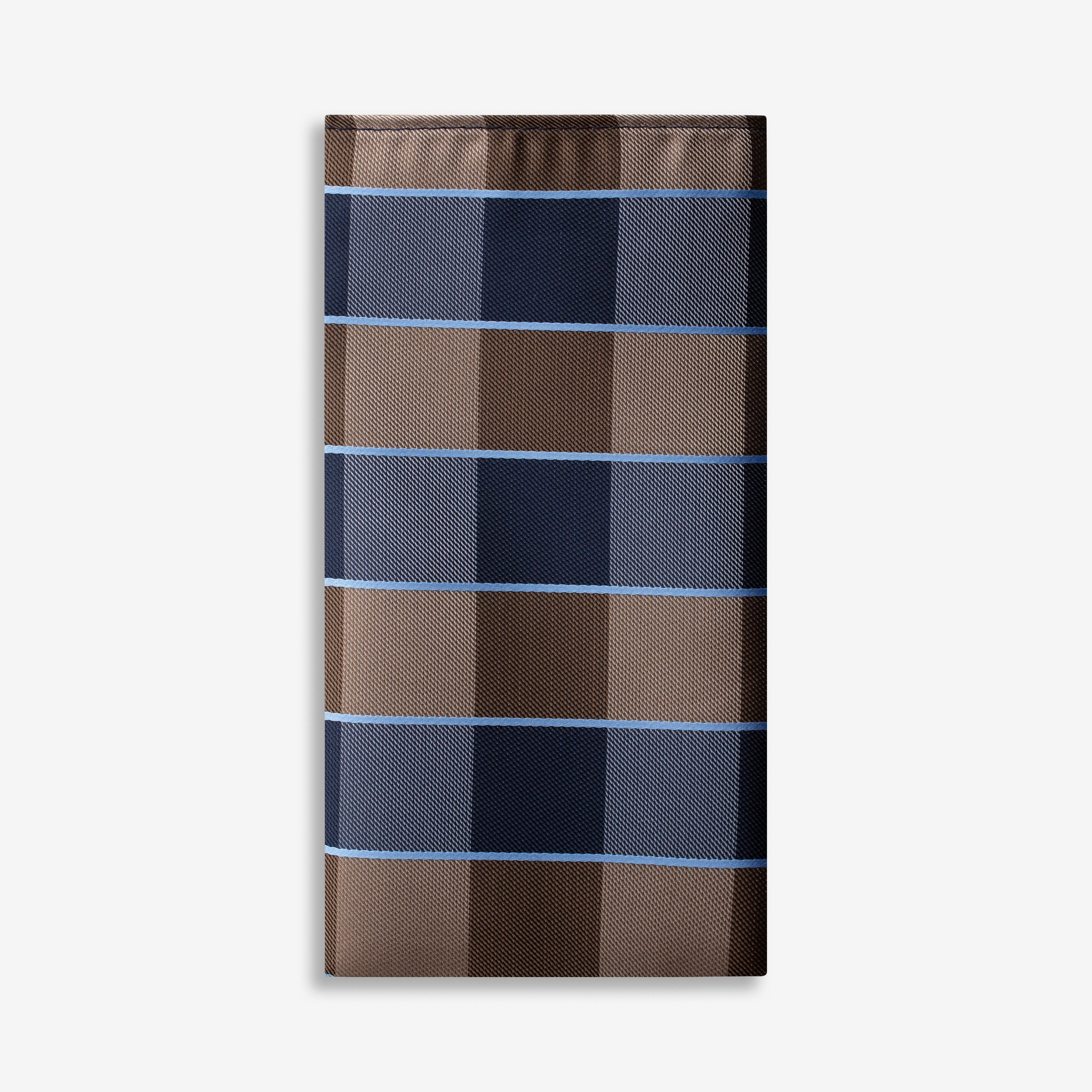 Blue Brownie Plaid Pocket Square - Walmart.com
