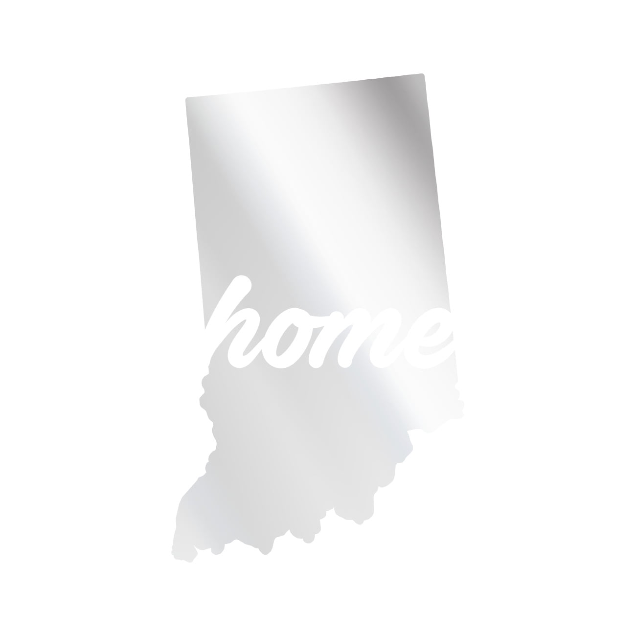 Indiana Home Sticker Decal Die Cut - Self Adhesive Vinyl - Weatherproof ...