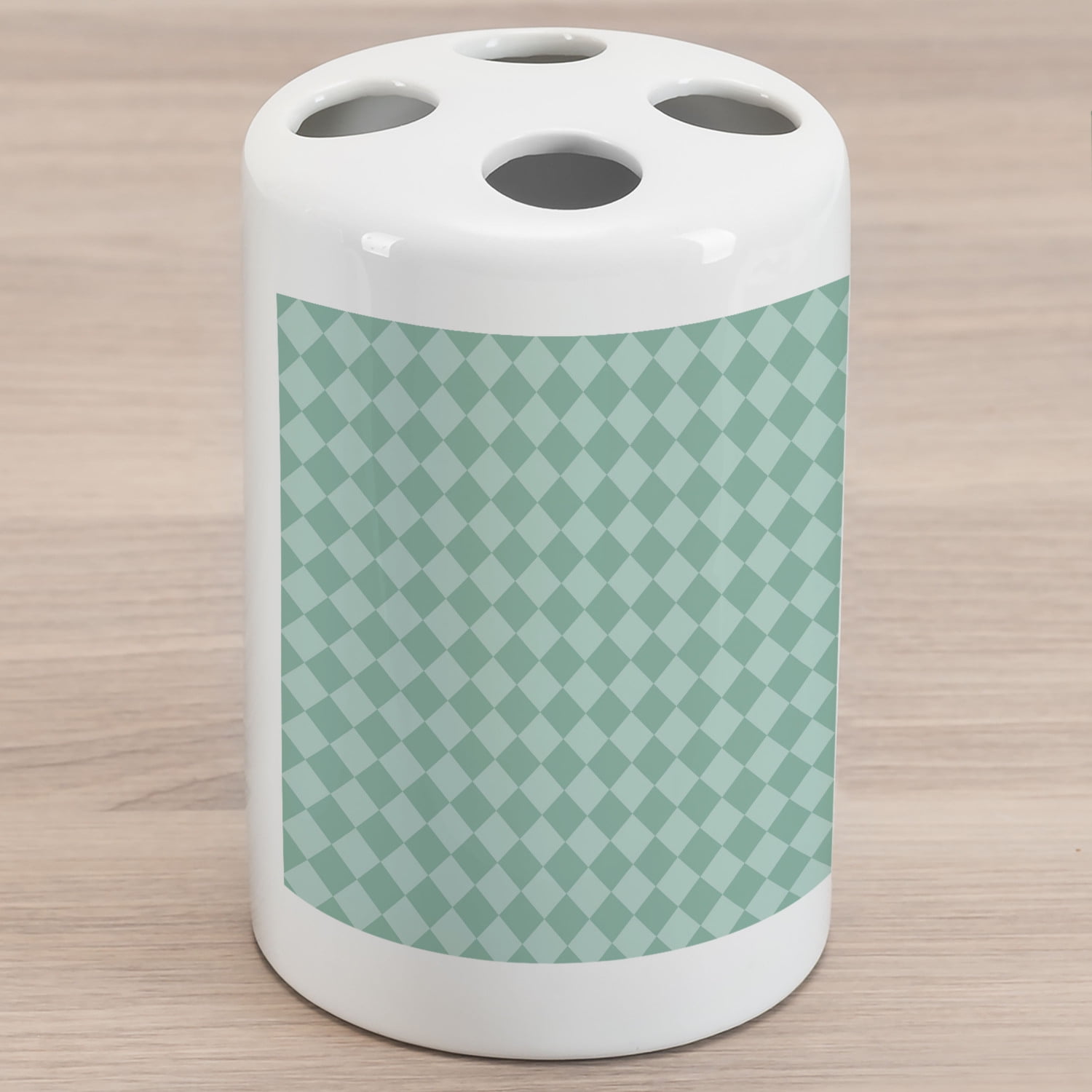 Aqua Ceramic Toothbrush Holder, Continuous Ocean Blue Inspired ...