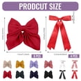 GIRACOA 12 Pcs Bow Hair Clips for Women & Girls - Large Silky Satin ...