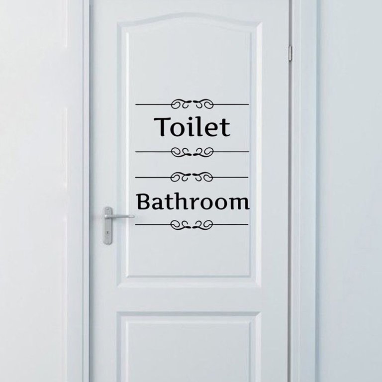 Wall Decal Bathroom Toilet Handle