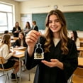 Acrylic Graduation Keychain with Cap and Gown Design Commemorative Key ...