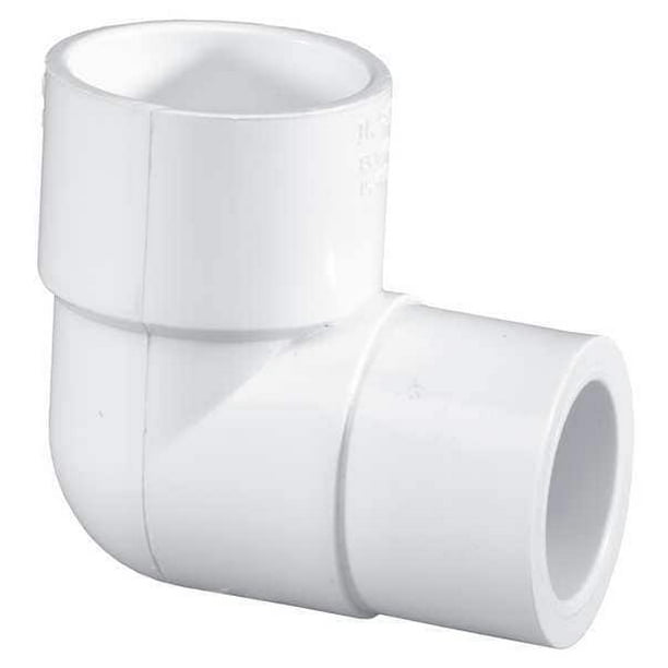 5PC ZoroSelect PVC 90 Degree Elbow, Socket x FNPT, 1-1/4 in Pipe Size ...
