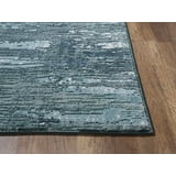 Better Homes & Gardens High Low Teal Abstract Area Rug, 30"x46 ...